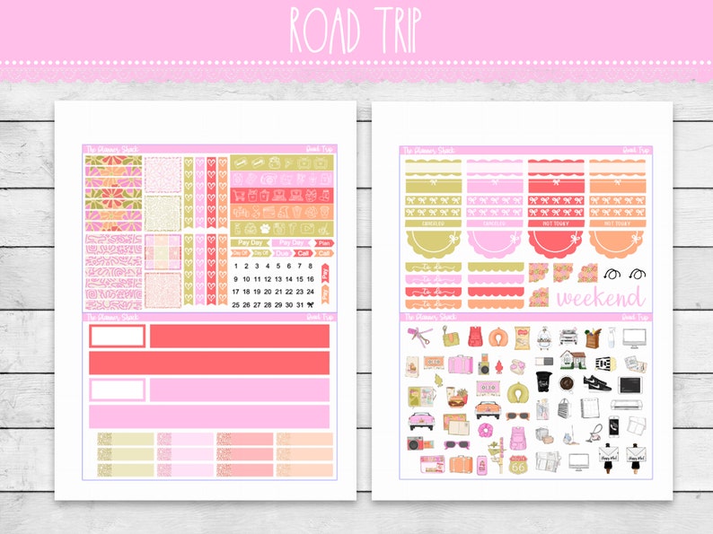 Printable Road Trip Weekly | Erin Condren | Vertical Weekly | Road Trip ...