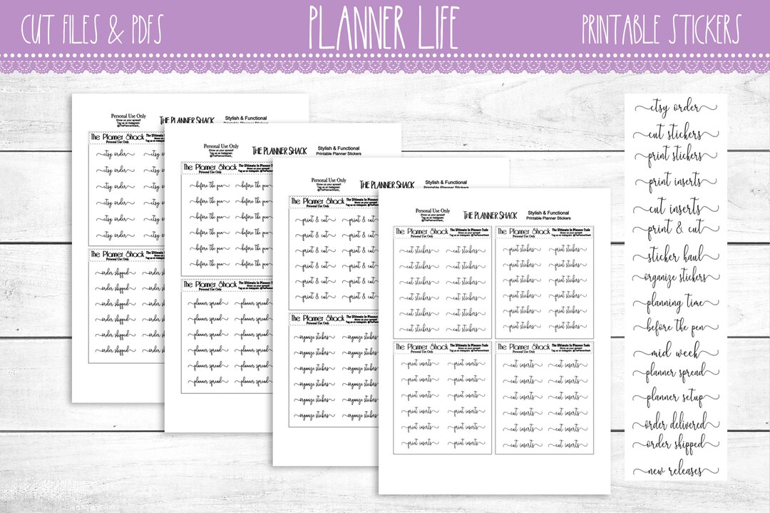 Planner Life Scripts Printable Planner Stickers Planner Printables ...