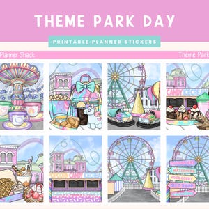 Printable Theme Park Day Weekly | Erin Condren | Vertical Weekly ...