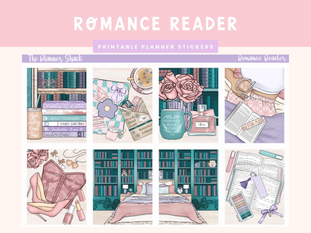 Printable Romance Reader Weekly | Erin Condren | Vertical Weekly ...