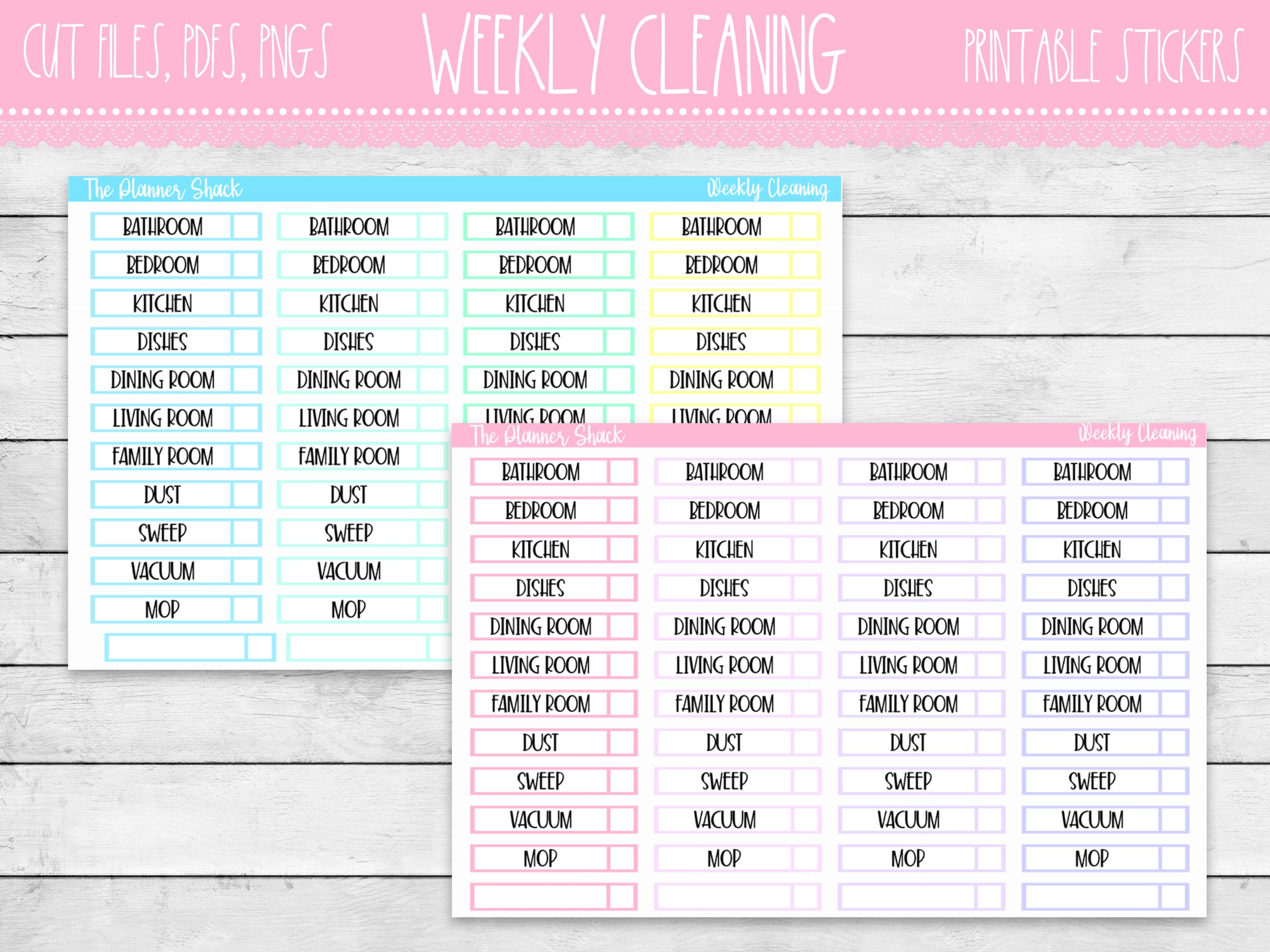 PRINTABLE Weekly Cleaning Weekly Cleaning Chores Functional Functional ...