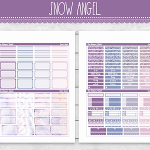 Printable Snow Angel Weekly | Erin Condren | Vertical Weekly | Winter ...