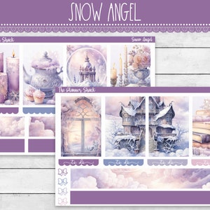 Printable Snow Angel Weekly Happy Planner Winter Winter Weekly ...