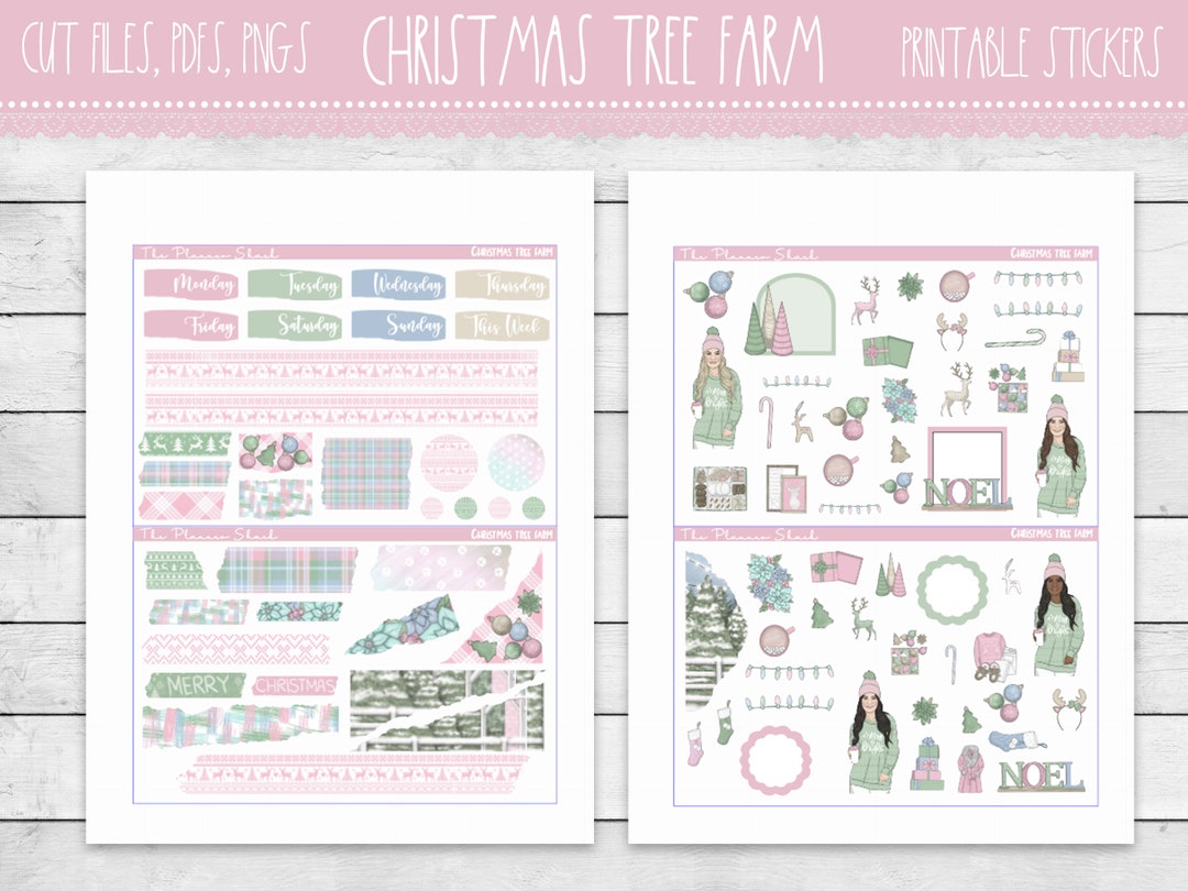 Printable Christmas Tree Journaling Kit Tree Farm Journals Printable ...