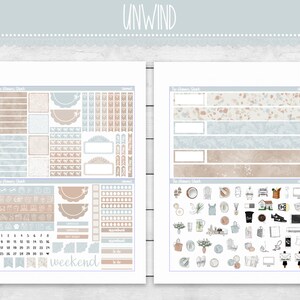 Printable Unwind Weekly Happy Planner Spa Weekly Mental Health Me Time ...