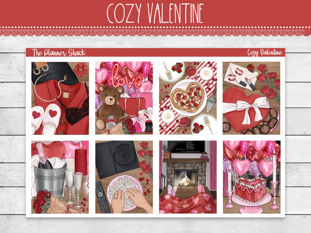 Printable Cozy Valentine Weekly | Erin Condren | Vertical Weekly ...