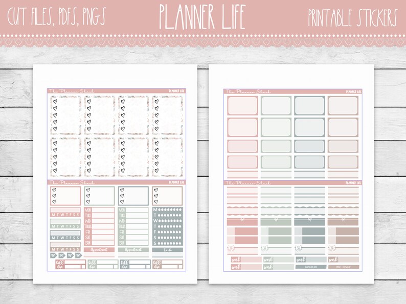 Printable Planner Life Vertical Weekly Erin Condren - Etsy