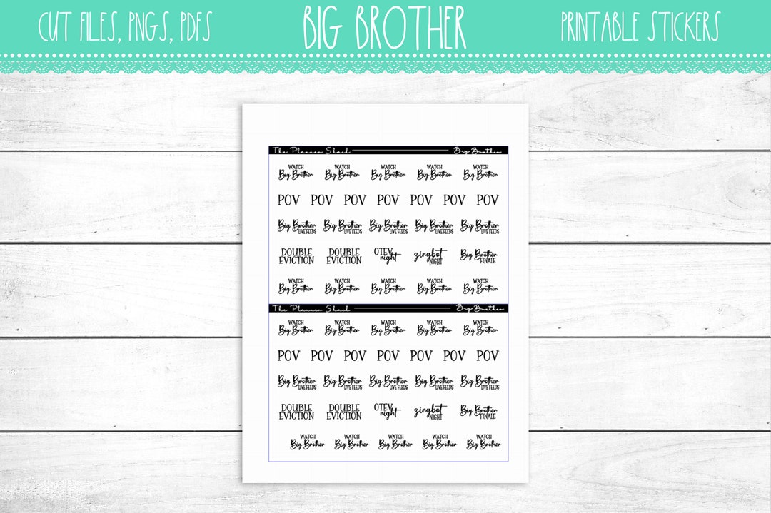 Big Brother | Big Brother Scripts | Watch Big Brother | Printable ...