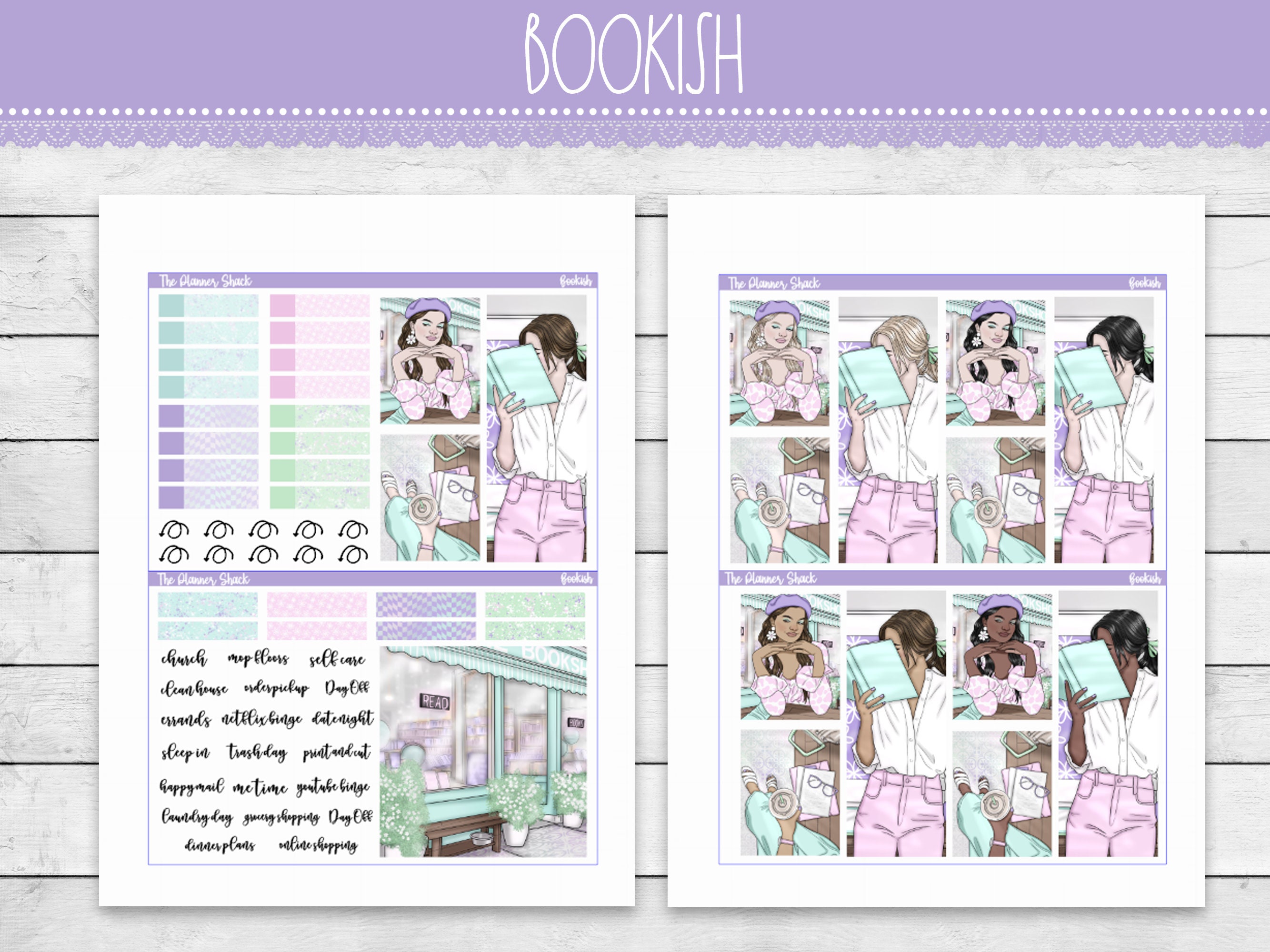 Printable Bookish Weekly | Erin Condren | Vertical Weekly | Book Lover ...