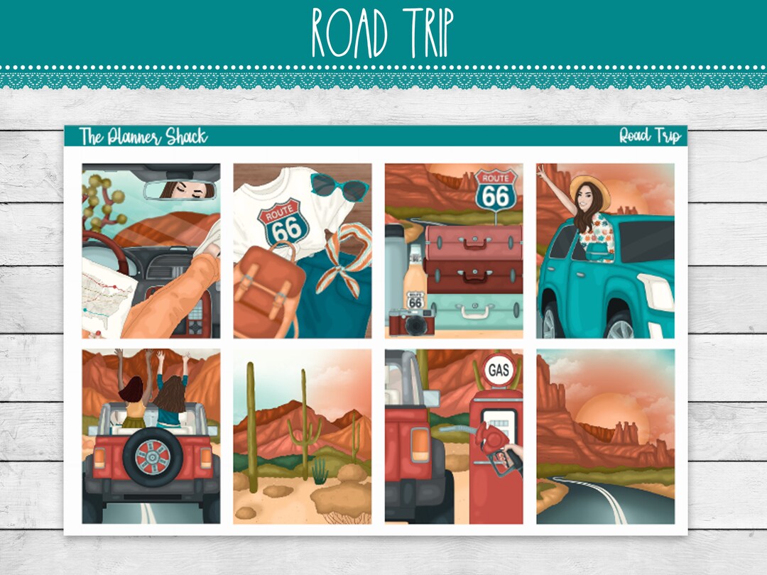 Printable Road Trip Weekly | Erin Condren | Road Trip | Vacation | Car ...