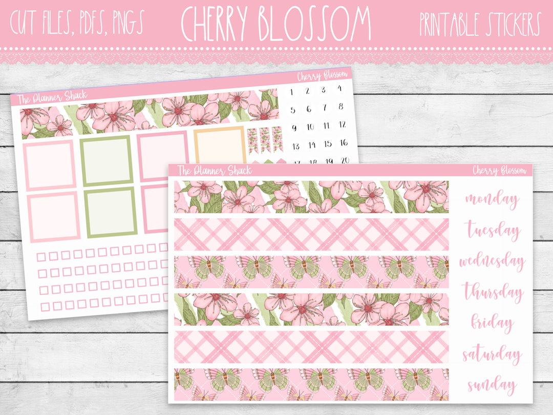 Printable A5 DAILY DUO Weekly Cherry Blossoms Daily Duo - Etsy