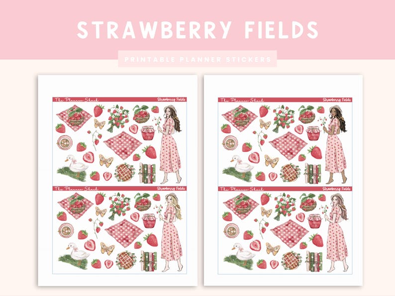 Printable Strawberry Fields Journaling Weekly | Jouraling Printables ...