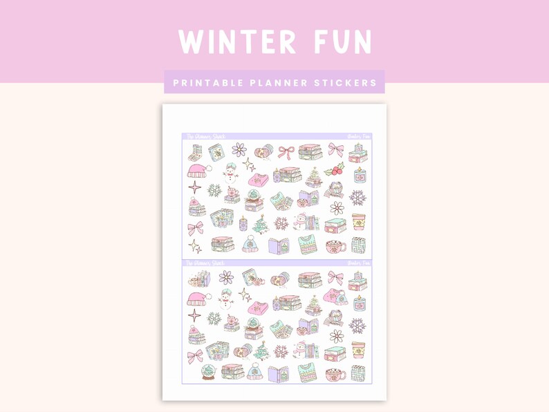 Printable Winter Fun | Winter | Book Lover | Cozy Winter | Printable ...