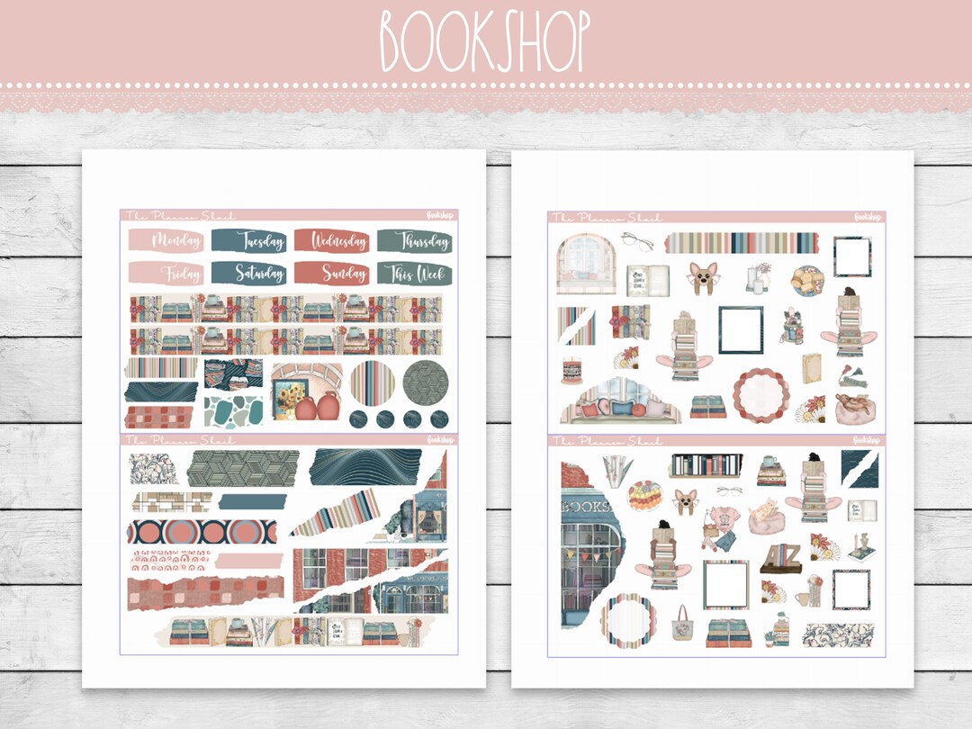 Printable Bookshop Journaling Kit | Book Lover | Books | Journal ...