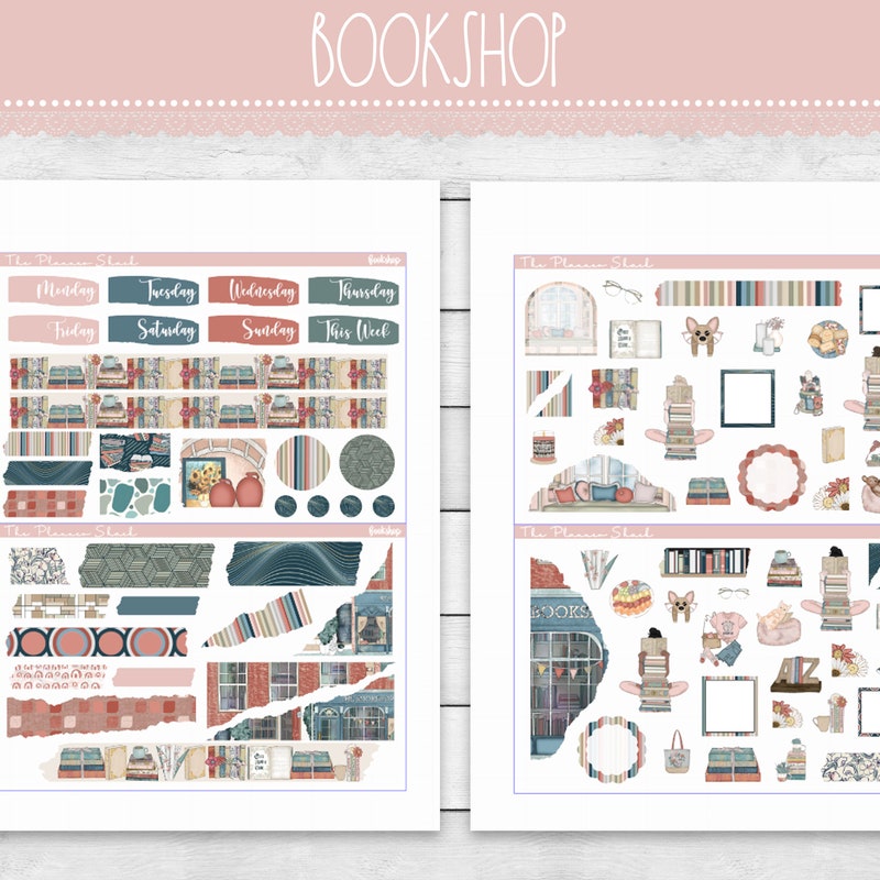 Printable Book Journal Stickers - Etsy