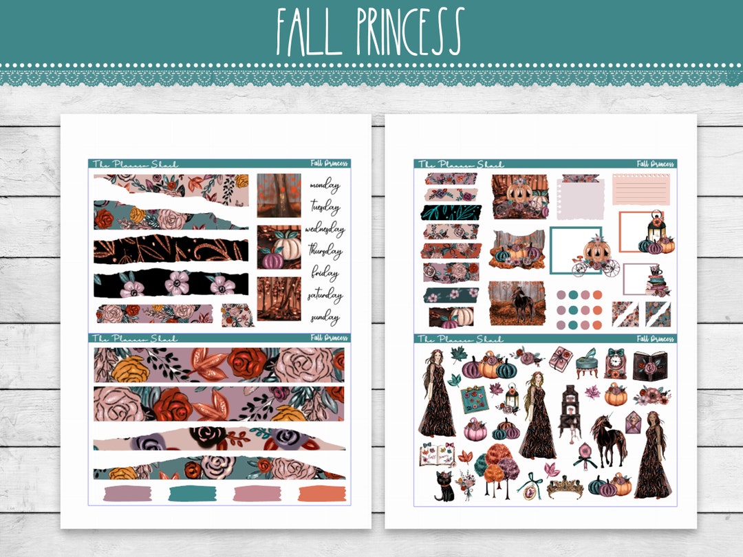 Printable Fall Princess Journaling Weekly | Jouraling Printables ...