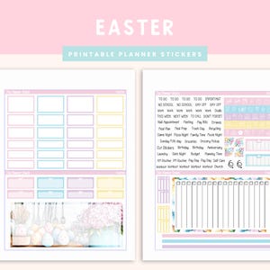 Printable Happy Planner DASHBOARD Weekly | Easter | Easter Weekly ...