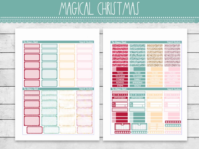 Printable Magical Christmas Weekly | Happy Planner | Christmas ...