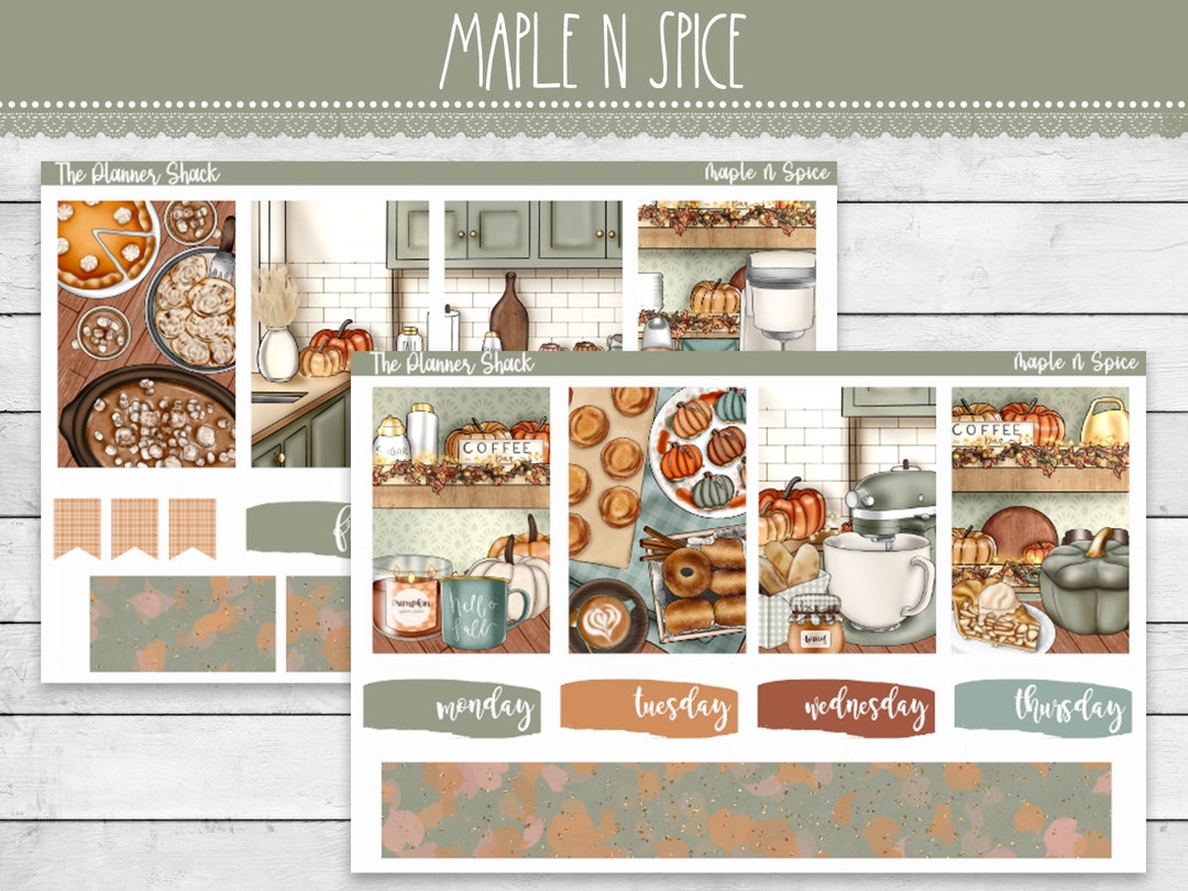 Printable Maple N Spice Weekly Happy Planner Fall Weekly Printable ...