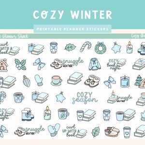 Printable Cozy Winter | Winter Book Lover | Cozy Winter | Printable ...
