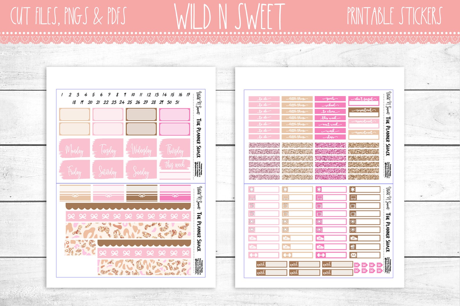 Wild N Sweet Happy Planner Leopard Glam Printable Etsy wild-n-sweet-happy-planner-leopard-glam-printable-etsy