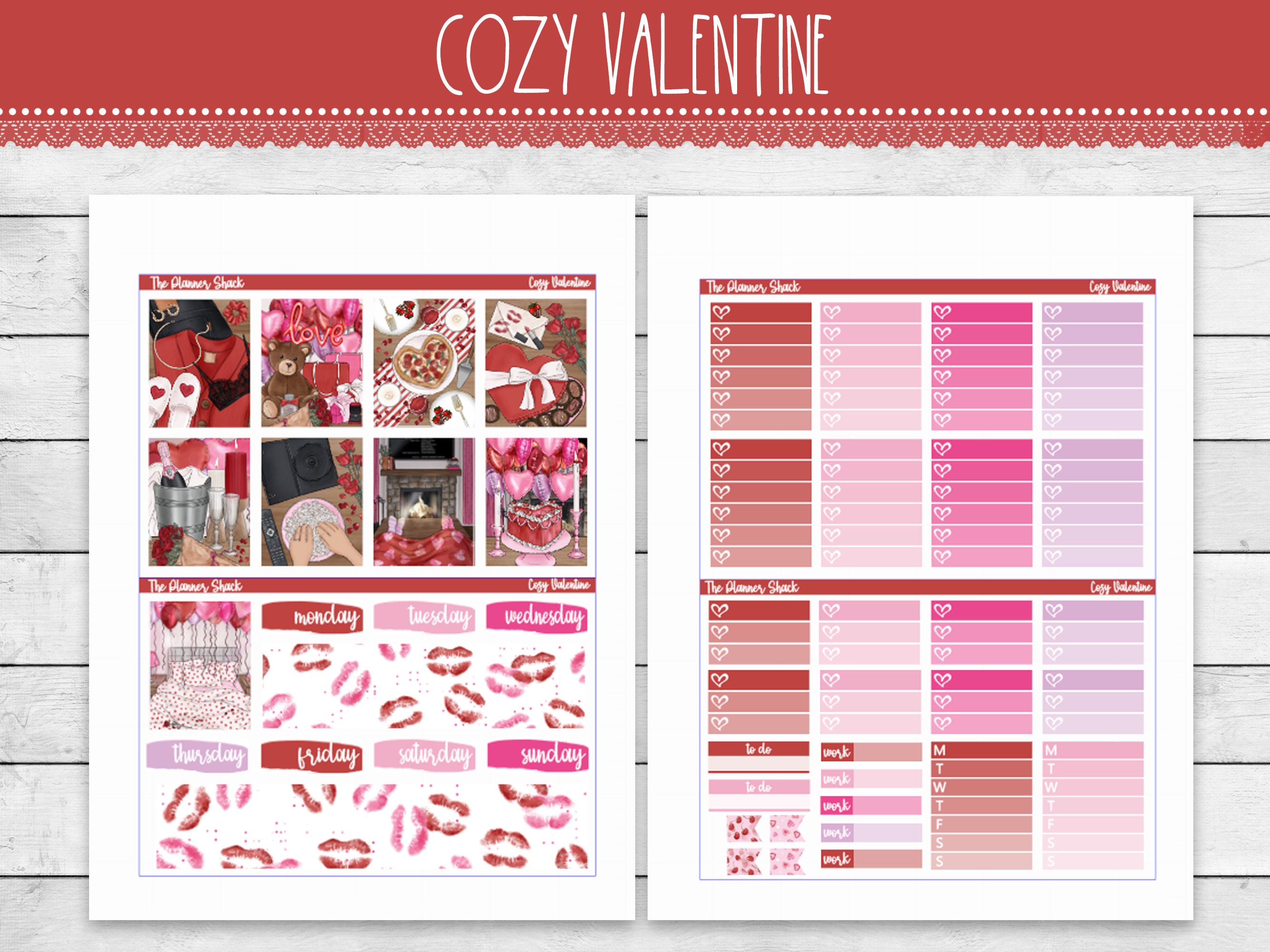 Printable Cozy Valentine Weekly | Erin Condren | Vertical Weekly ...