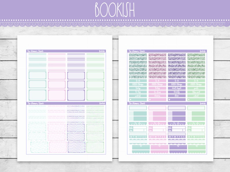 Printable Bookish Weekly | Erin Condren | Vertical Weekly | Book Lover ...