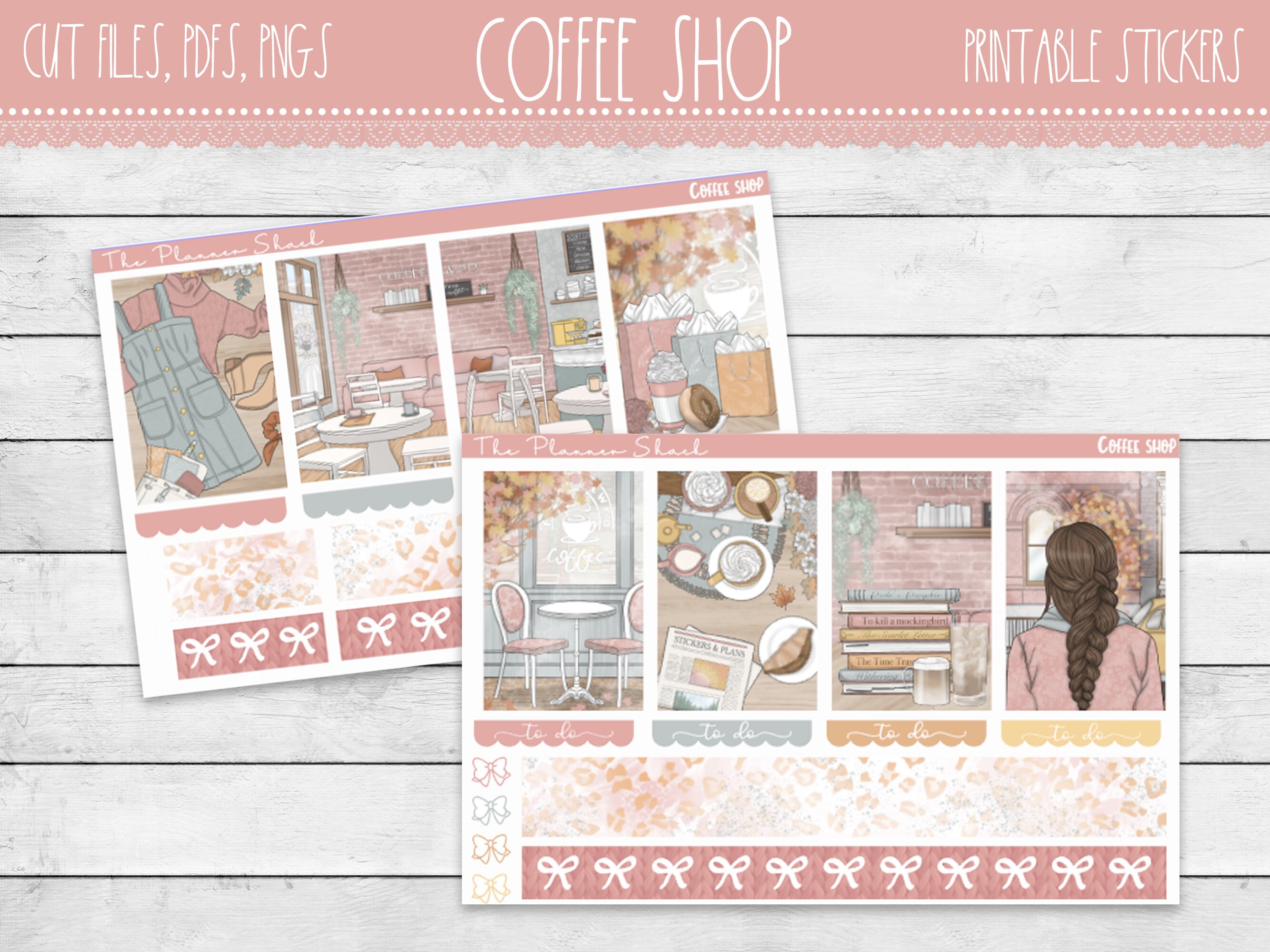 Printable Coffee Shop Weekly Happy Planner Coffee and - Etsy