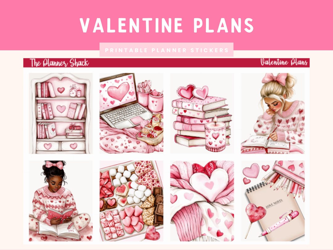 Printable Valentine Plans Weekly | Erin Condren | Vertical Weekly ...