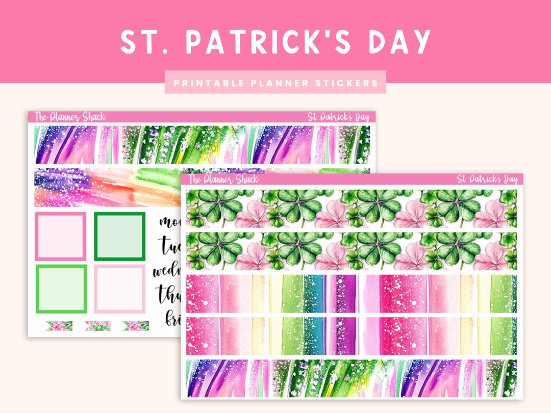 7x9 Daily Duo Printable Weekly | St. Patrick's Day | St Patricks Weekly ...