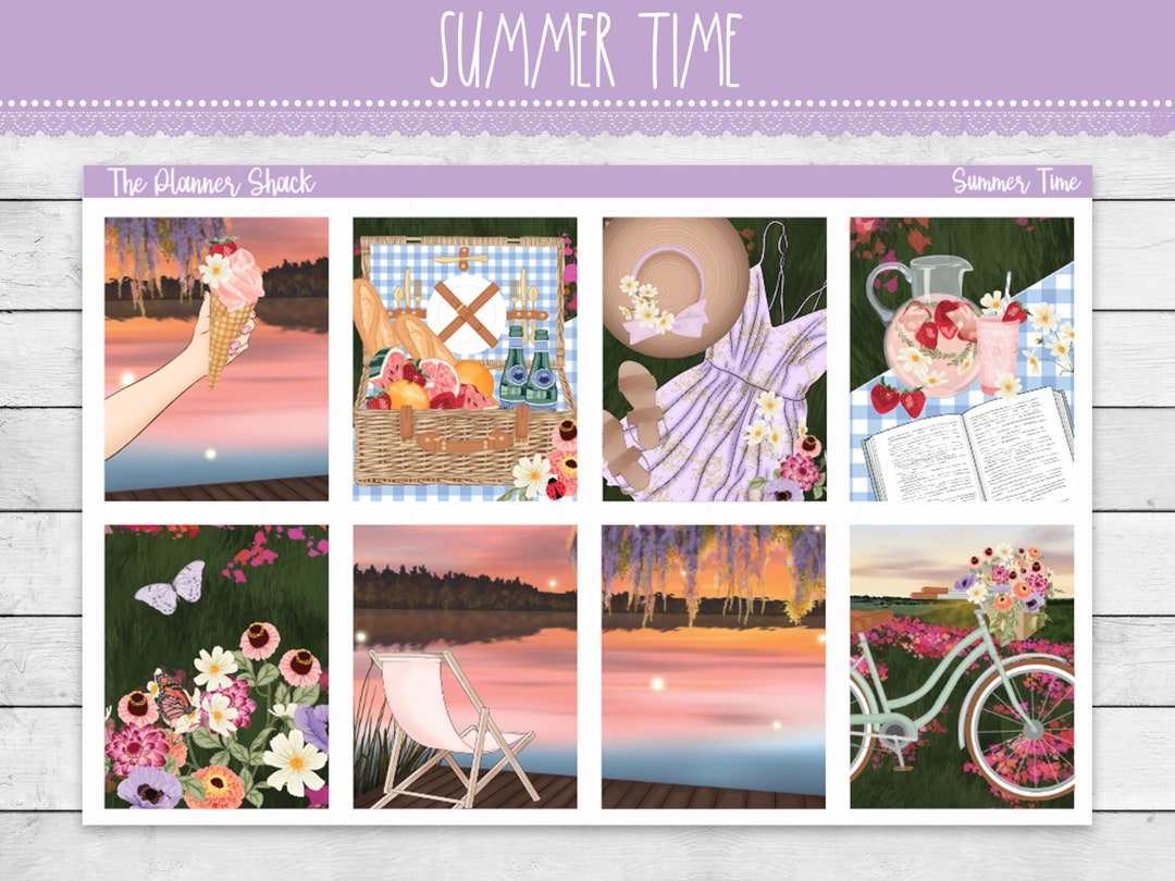 Printable Summer Time Weekly | Erin Condren | Vertical Weekly | Summer ...