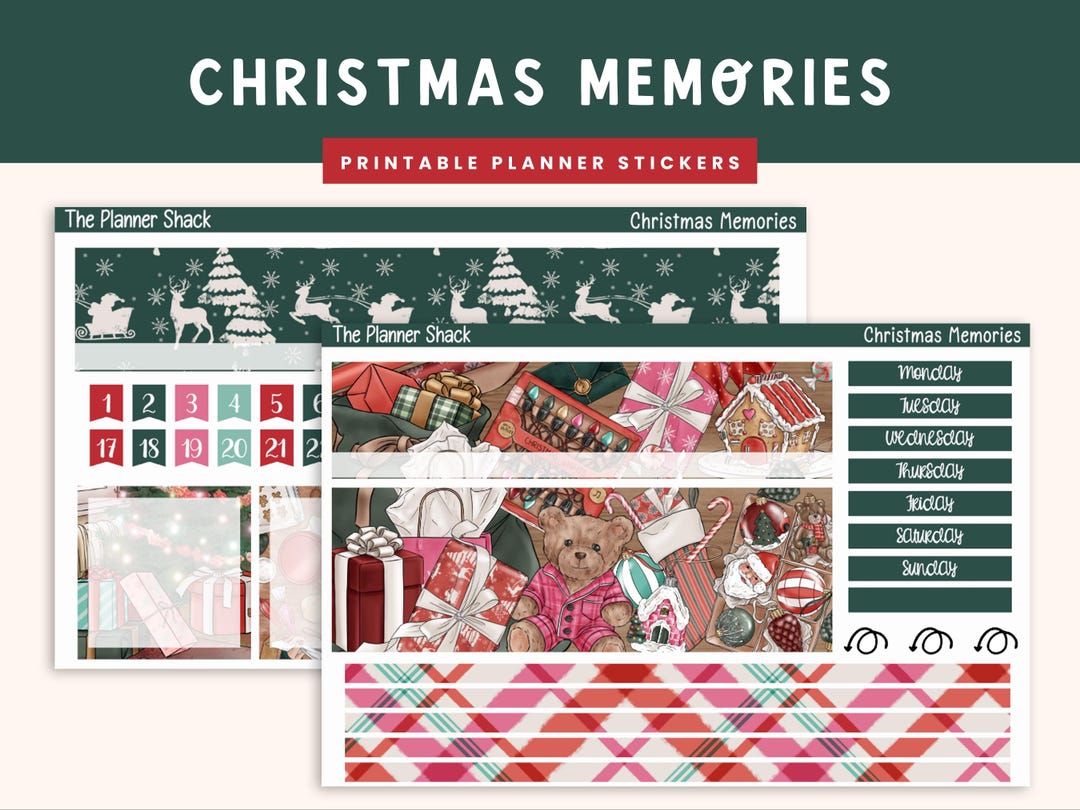 Printable Christmas Memories Monthly | Happy Planner | December ...