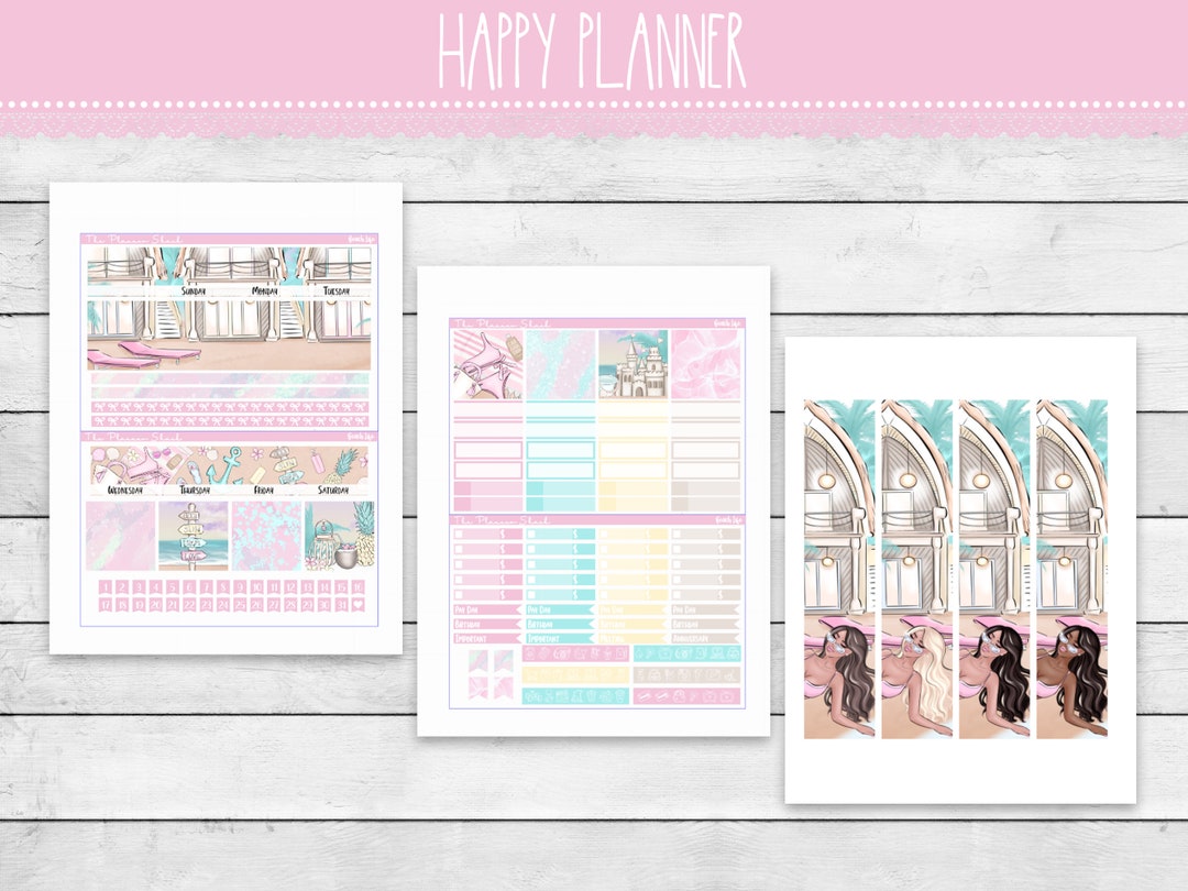 Beach Life Monthly | Happy Planner | Monthly | Printable Planner ...
