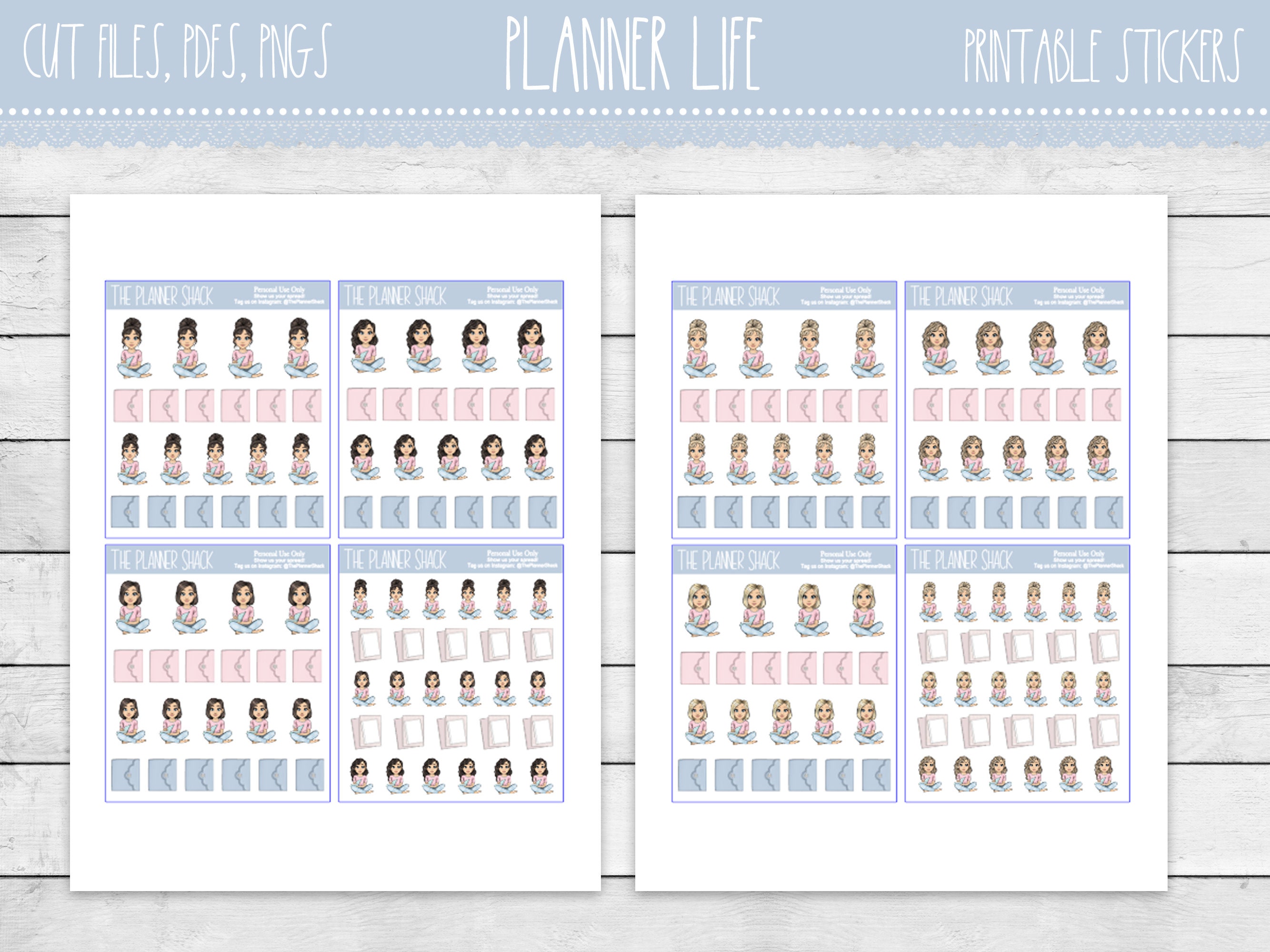 Printable Planner Life Planner Stickers Planning Time - Etsy