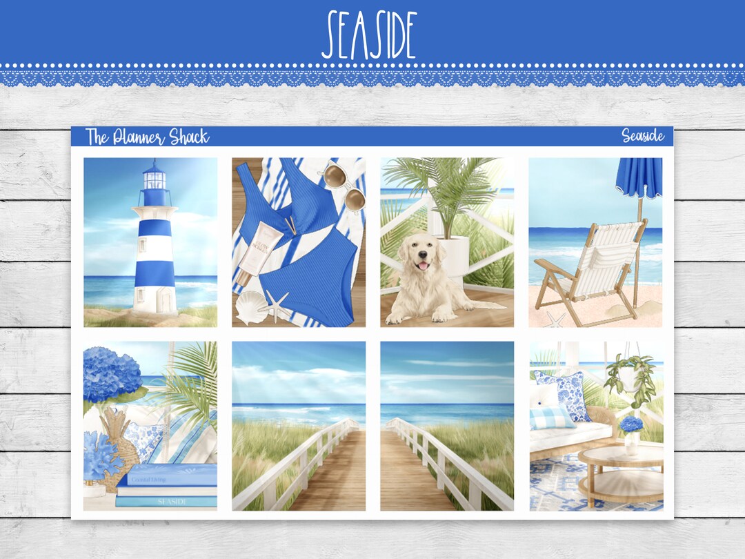 Printable Seaside Weekly Erin Condren Vertical Summer Beach Printable ...