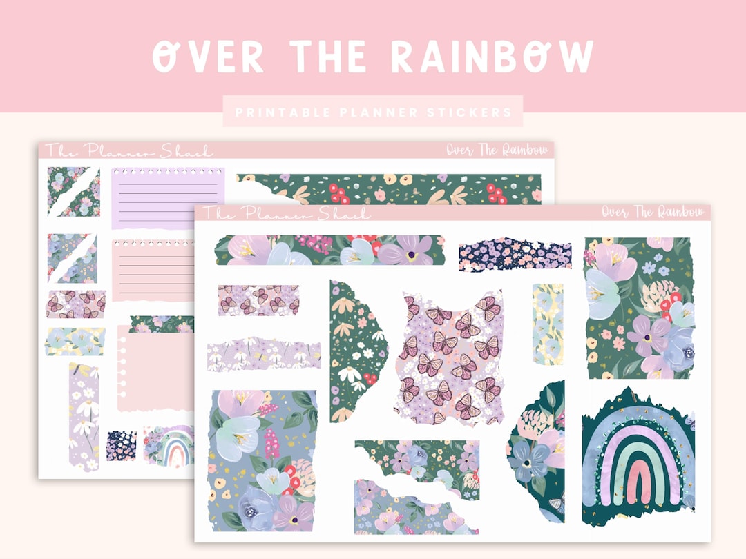 Printable Over the Rainbow Journaling Weekly | Jouraling Printables ...