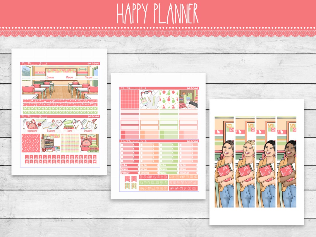 Back to School Monthly | Happy Planner | Monthly | Printable Planner ...
