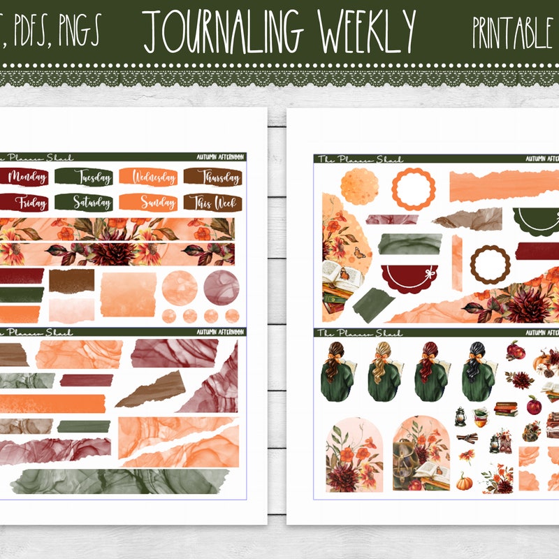 Journal Stickers - Etsy