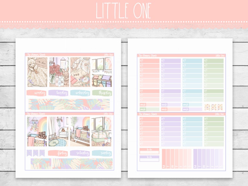 Printable Little One Weekly | Happy Planner | Baby Shower Weekly | Baby ...