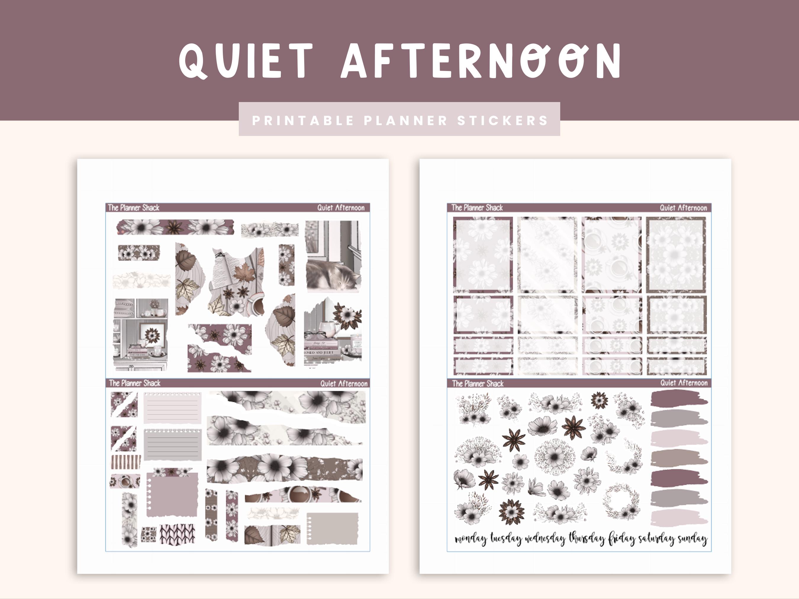 Printable Quiet Afternoon Journaling Weekly | Jouraling Printables ...