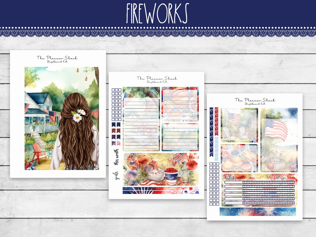 Fireworks Notes Pages | Dashboard Notes Pages | Erin Condren ...