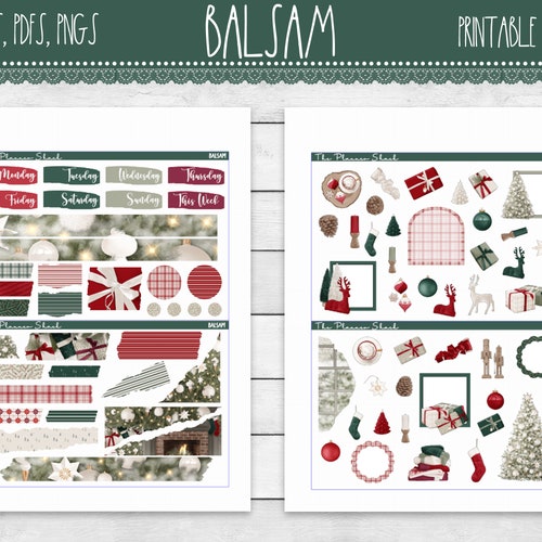 Vertical Weekly Kit Printable Planner Stickers for Erin - Etsy