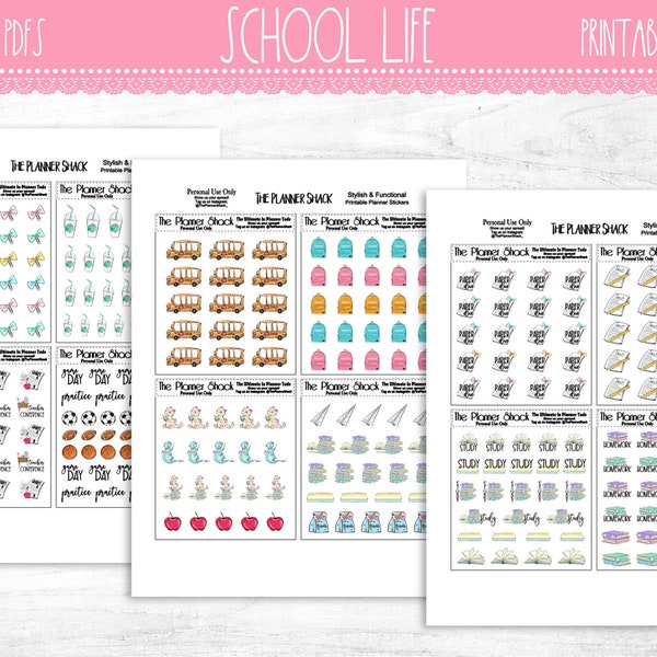 College Planner Stickers - Etsy