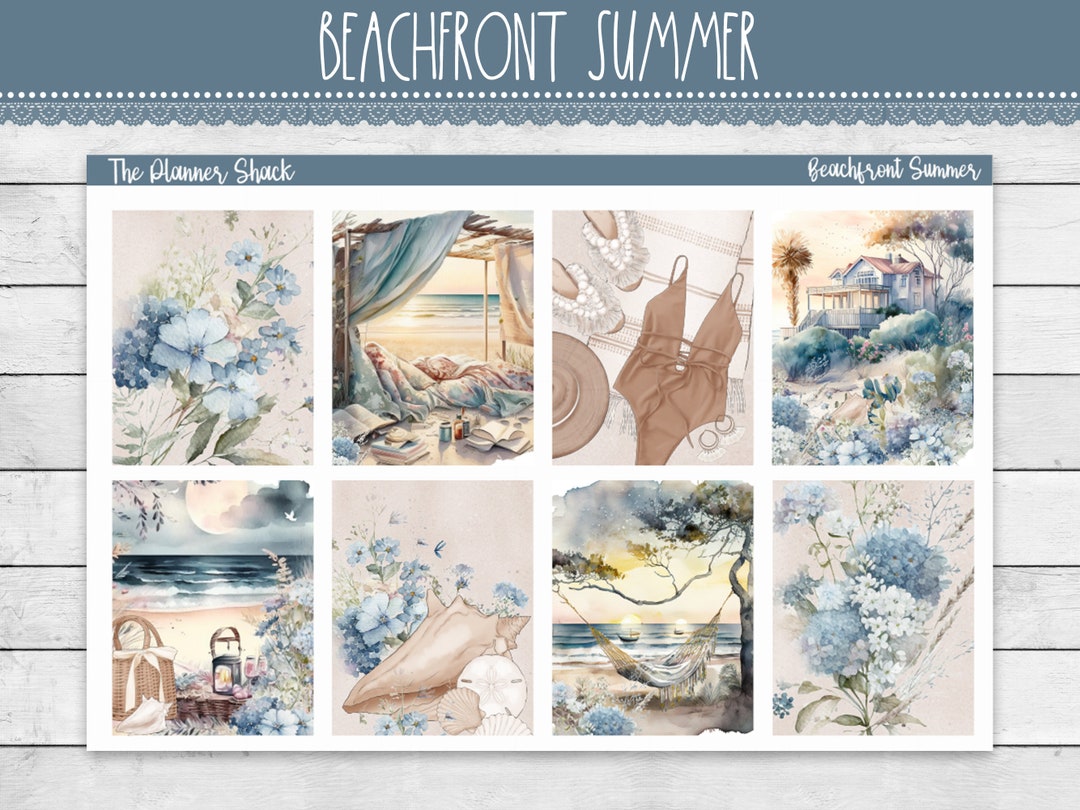 Printable Beachfront Summer Weekly | Erin Condren | Vertical Weekly ...