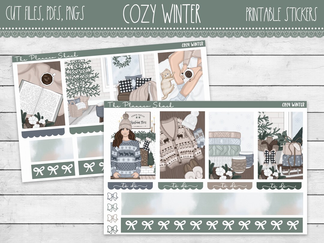 Printable Cozy Winter Weekly Happy Planner Winter Winter Weekly Snuggle ...