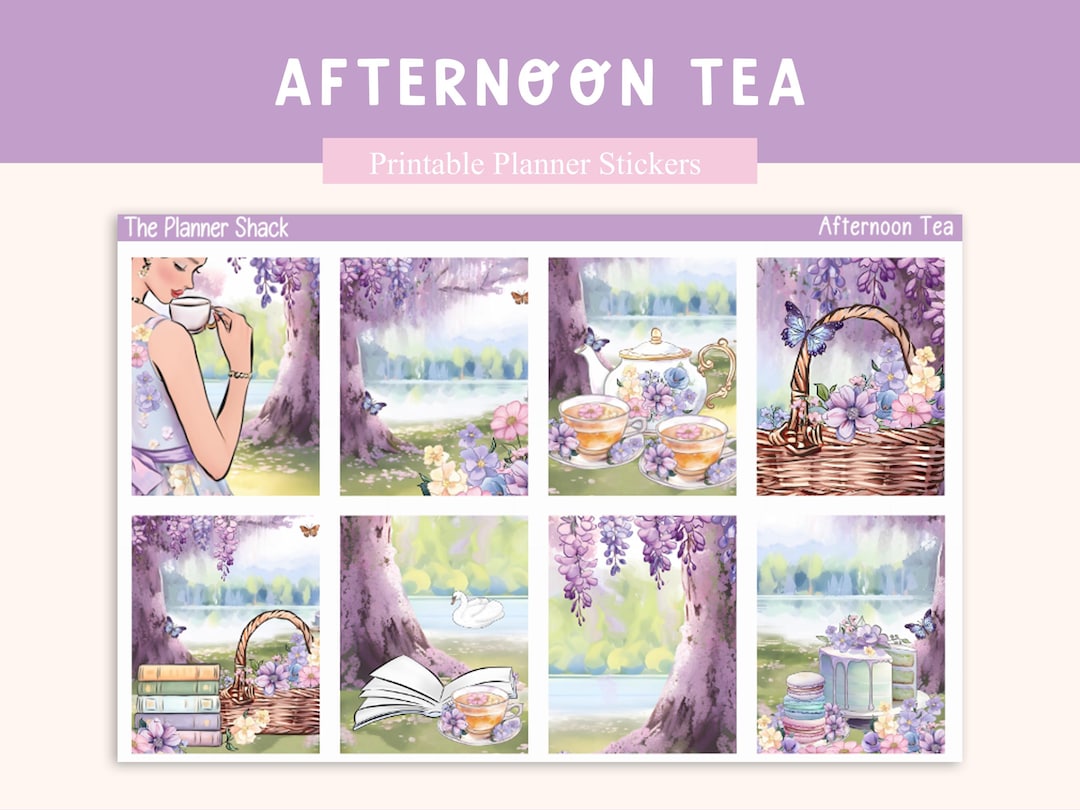 Printable Afternoon Tea Weekly | Erin Condren | Vertical Weekly ...
