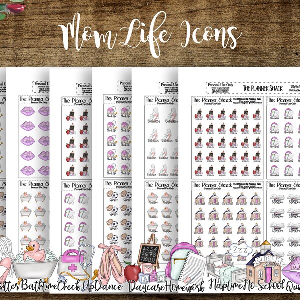 Mom Planner Stickers - Etsy
