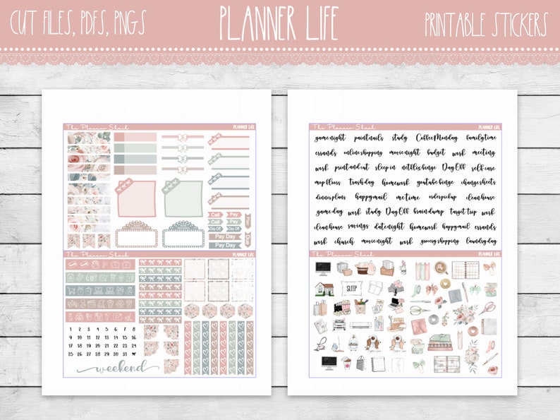 Printable Planner Life Vertical Weekly Erin Condren - Etsy