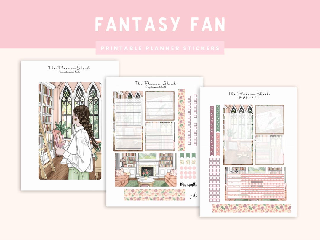 A5 Daily Duo Notes Pages | Dashboard | Fantasy Fan | Book Lover Notes ...