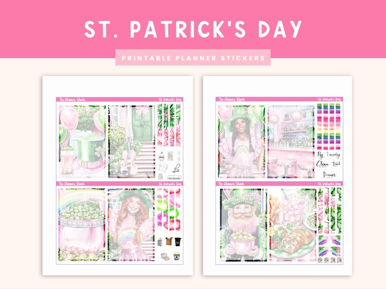 Printable A5 DAILY DUO Weekly | St. Patricks Day | St Patricks Weekly ...